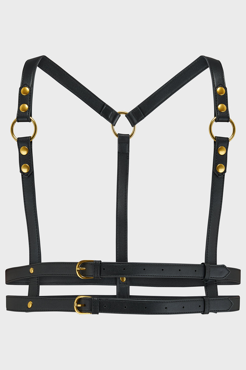 Wanda Harness [BLACK/GOLD] | Killstar