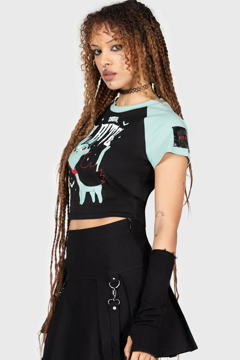 Cat Spat Shrunk Tee | Killstar