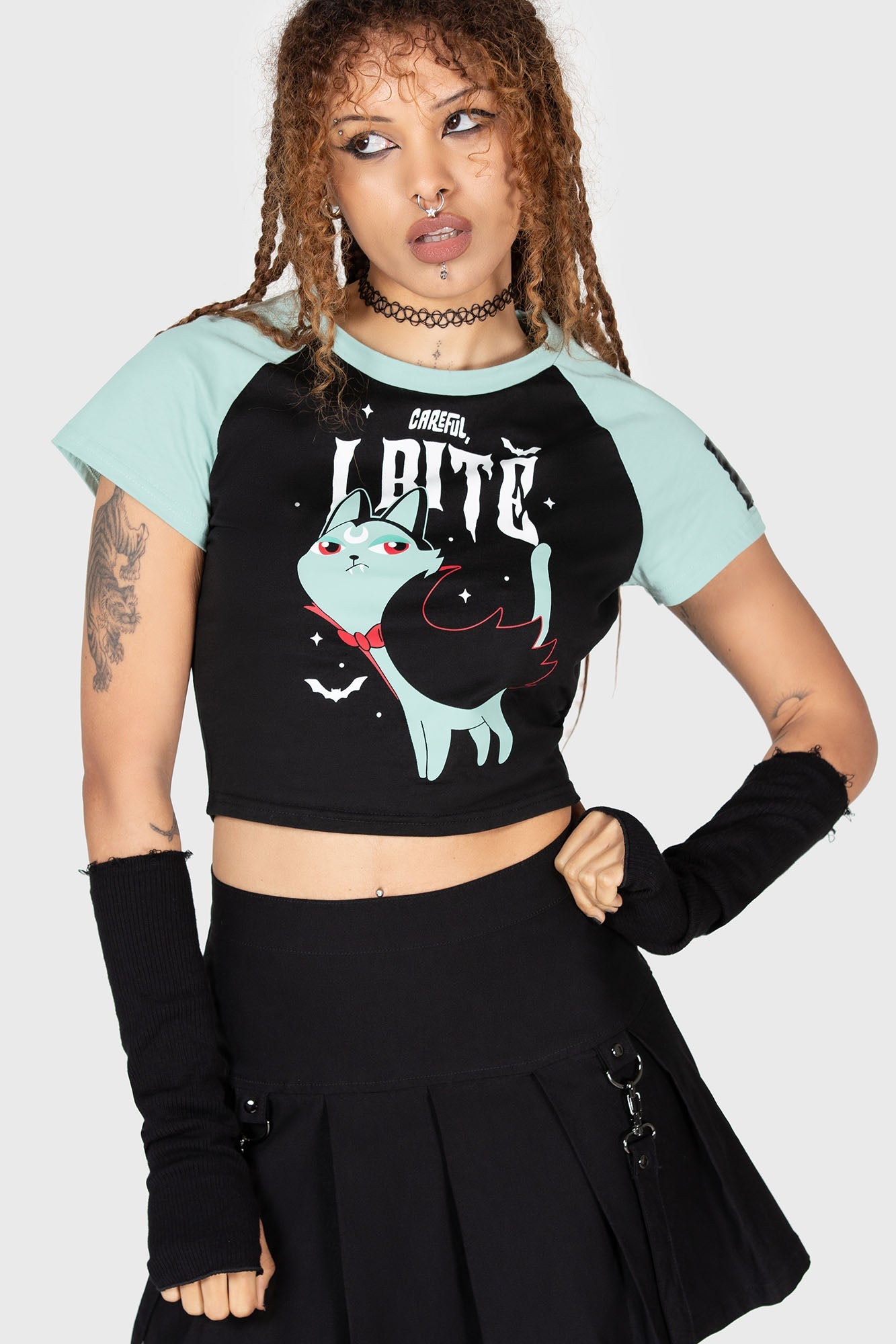 Cat Spat Shrunk Tee | Killstar
