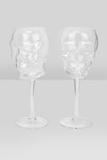 Cranium Wine Glasses [CLEAR] | Killstar