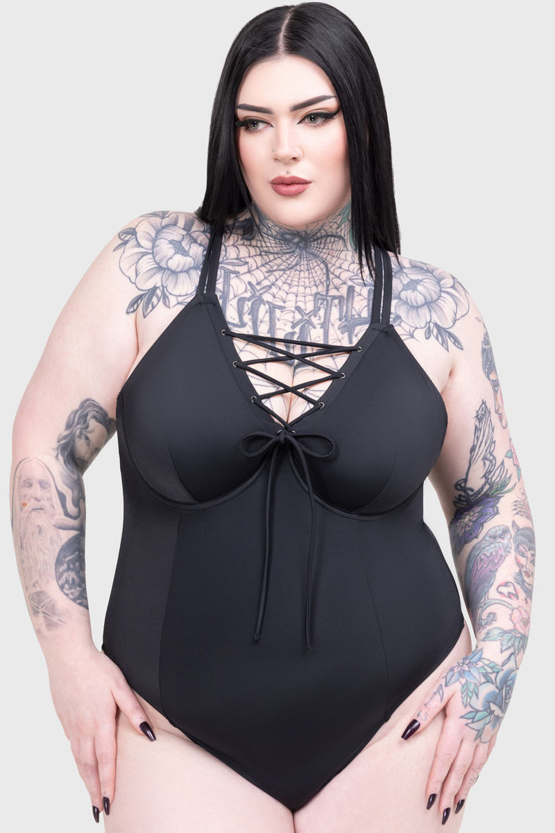 Cryptic Current Swimsuit | Killstar