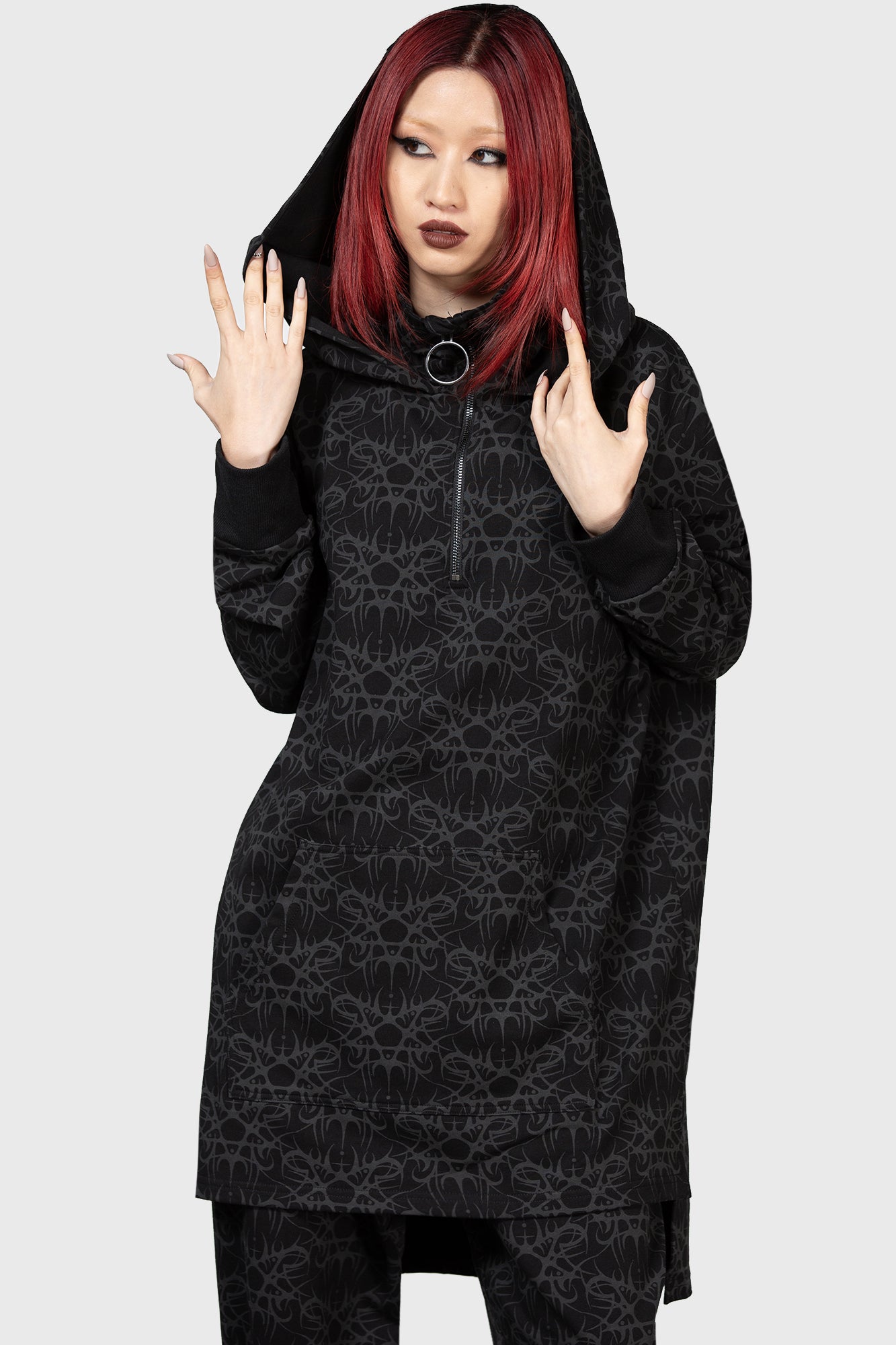 Cyborg Cell Oversized Hoodie | Killstar