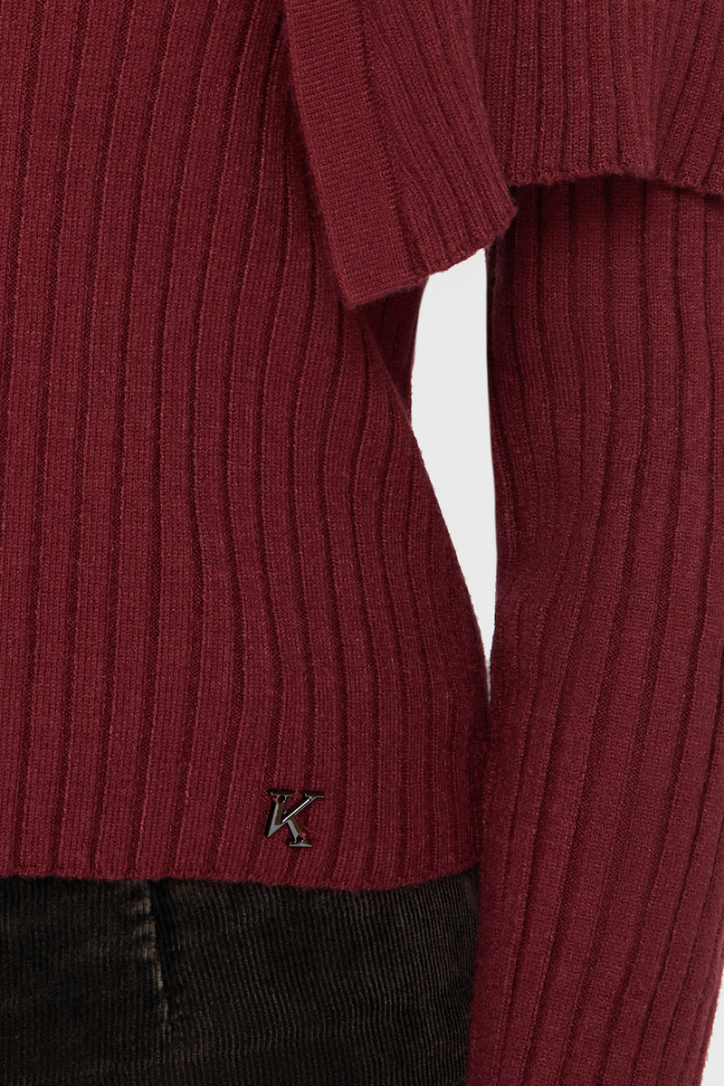 Dusk Empress Knit Top [Red] | Killstar