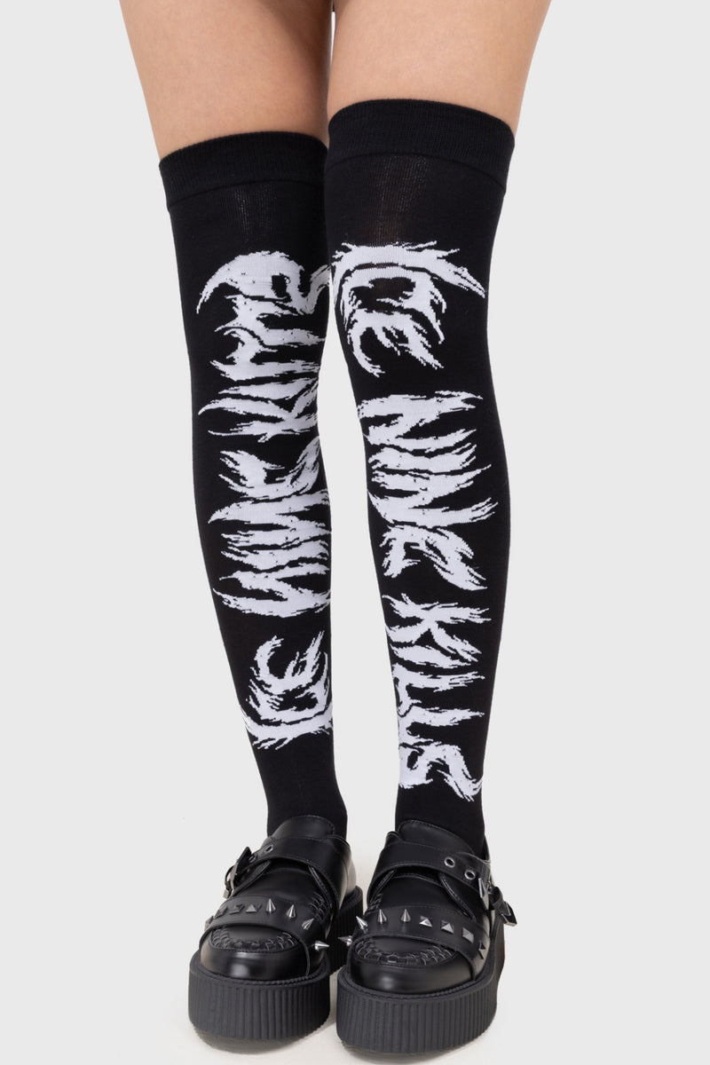 INK Logo Knee High Socks | Killstar