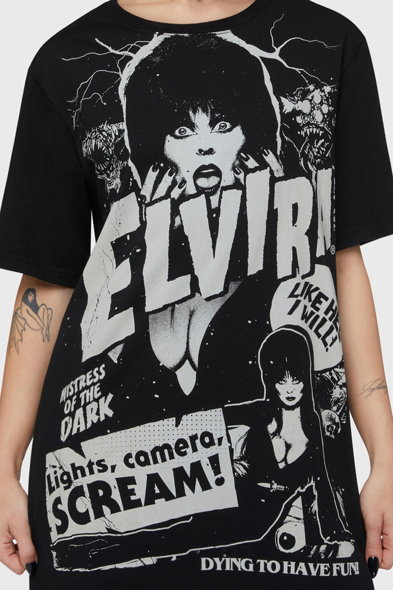 Lights Camera Scream T-Shirt | Killstar