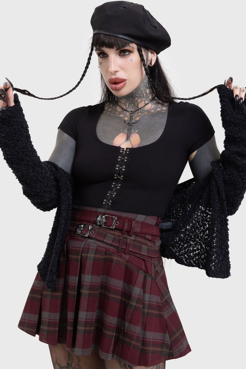 Sable Riot Skirt | Killstar