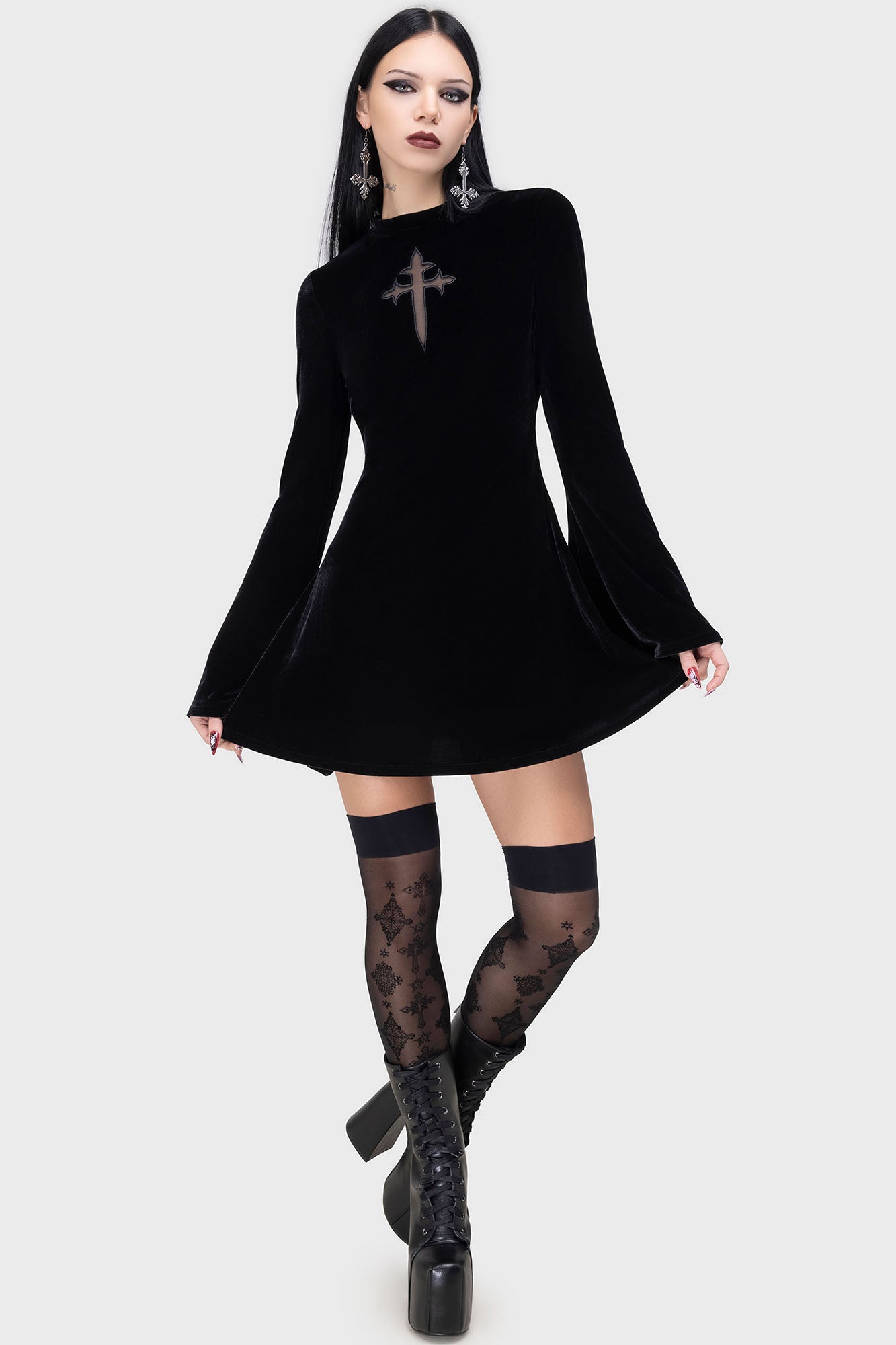 Serenade Of Shadows Mini Dress | Killstar