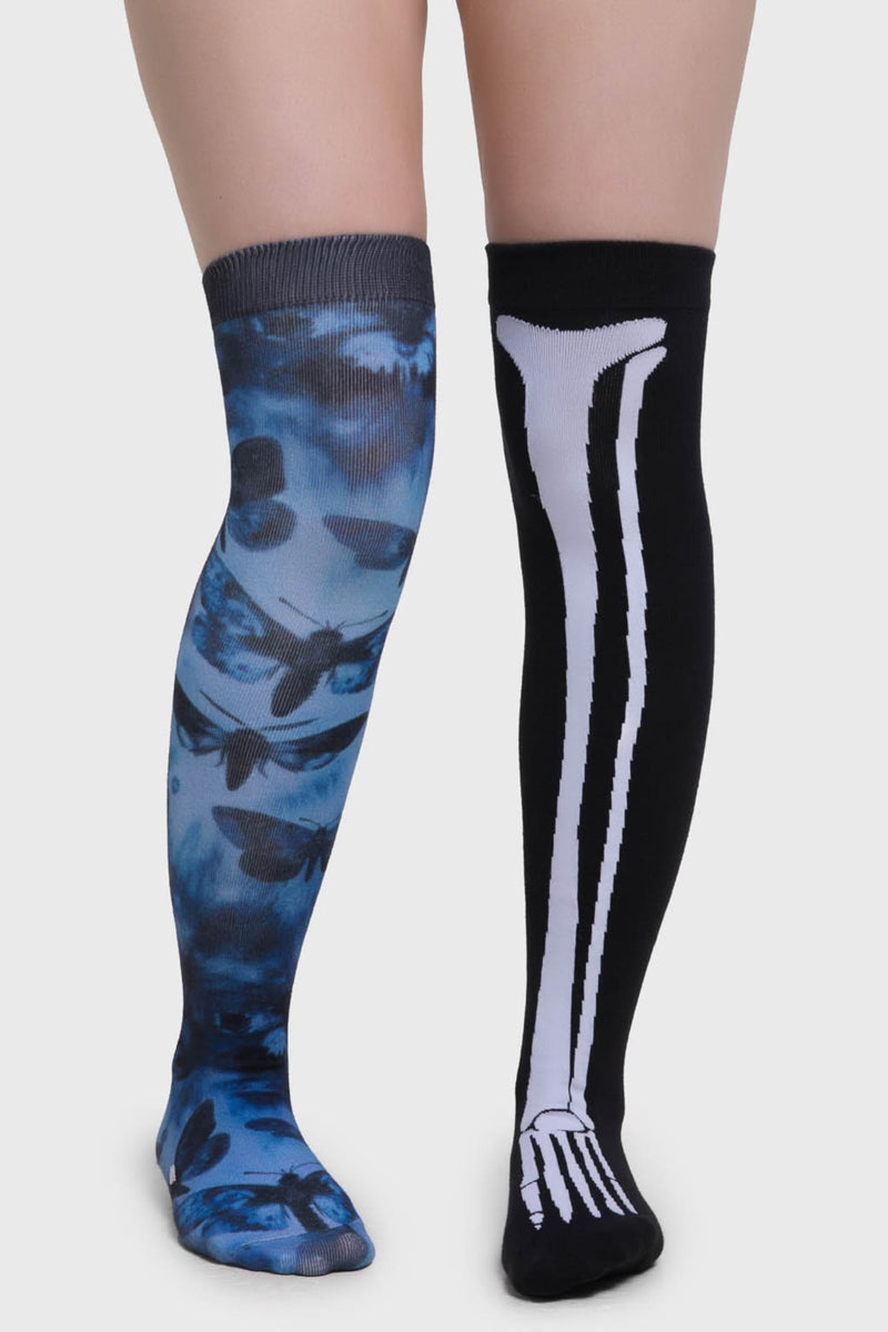 Swarm Of Butterflies Knee High Socks | Killstar