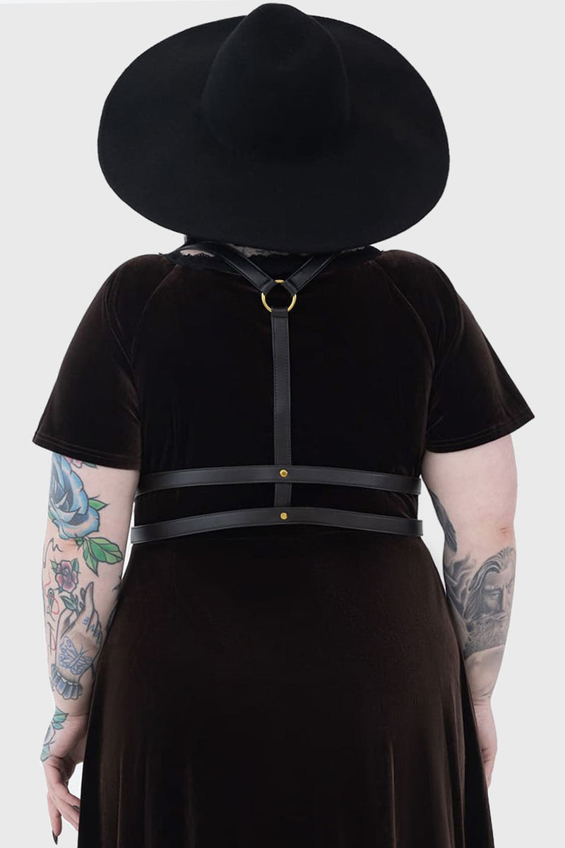Wanda Harness [BLACK/GOLD] | Killstar