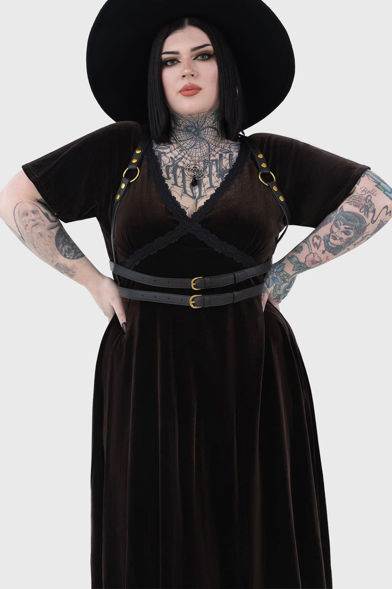 Wanda Harness [BLACK/GOLD] | Killstar