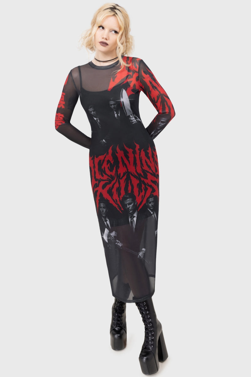 Welcome To Horrorwood Maxi Dress | Killstar