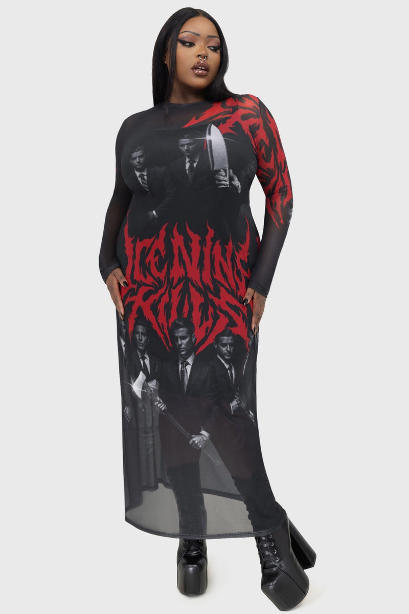 Welcome To Horrorwood Maxi Dress | Killstar