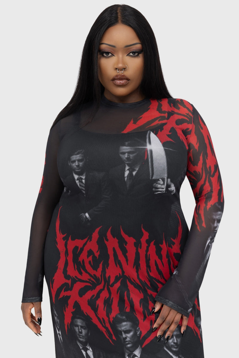 Welcome To Horrorwood Maxi Dress | Killstar